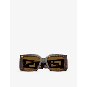 Versace Ve4505u Square-frame Tortoiseshell Acetate Sunglasses