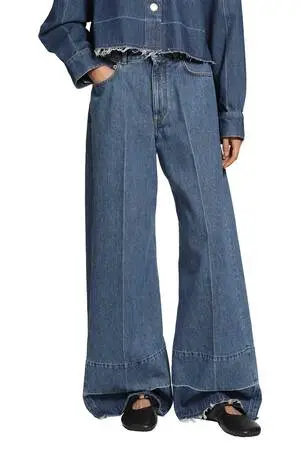 Givenchy Wide Leg Jeans - Blue