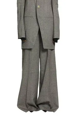 Rick Owens Tower Wide Tailored Pants - Grey