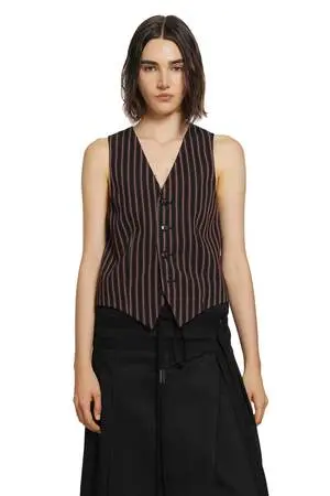 ANN DEMEULEMEESTER Stanse Classic Waistcoat - Black