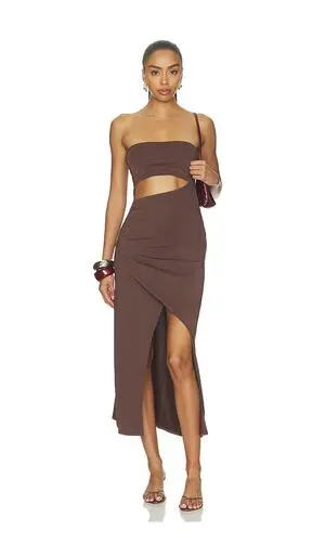 L*Space X Salty Blonde Corsica Dress - Espresso