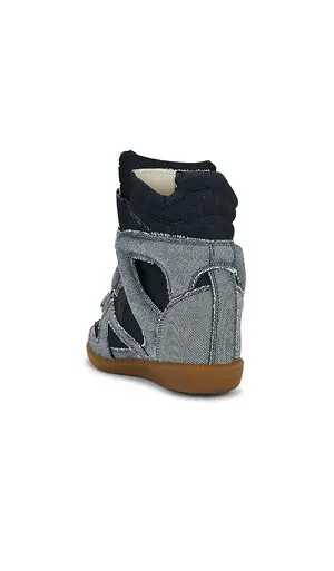 Isabel Marant Étoile Bekett Sneaker In Denim-dark