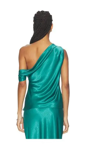 FAVORITE DAUGHTER The Side Note Top In Teal