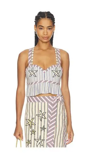 Celiab Ysel Top In Cream - Multi
