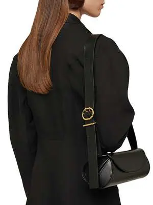 JIL SANDER Small Cannolo Bag - Black
