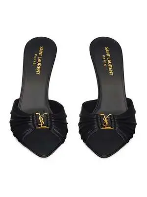 Saint Laurent Smooth Leather Babylone Mule