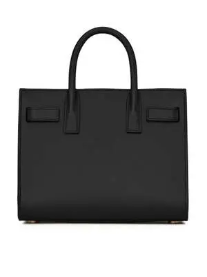 Saint Laurent Smooth Leather Sac De Jour Bag Nano - Black