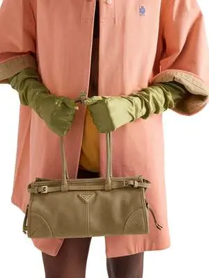 Prada Bonnie Medium Handbag In Nubuck Leather