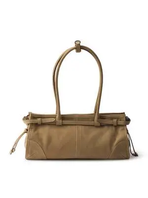Prada Bonnie Medium Handbag In Nubuck Leather
