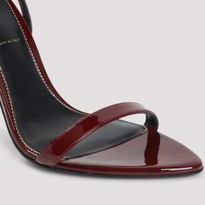 TOM FORD Patent Leather Stiletto Sandals With Padlock Charm