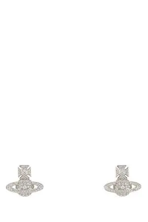 VIVIENNE WESTWOOD Embellished Metal Carmela Earrings - Silver