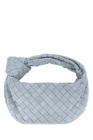 BOTTEGA VENETA Bottega Veneta Women Light-Blue Suede Mini Jodie Handbag
