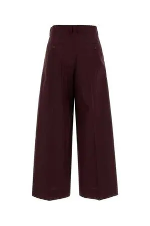 Max Mara Wide-leg Cotton Poplin Trousers