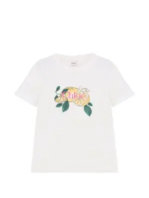 Chloé Printed Cotton T-shirt - Multicolor