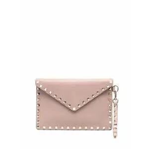 Valentino Garavani Rockstud Clutch Bag - Cream
