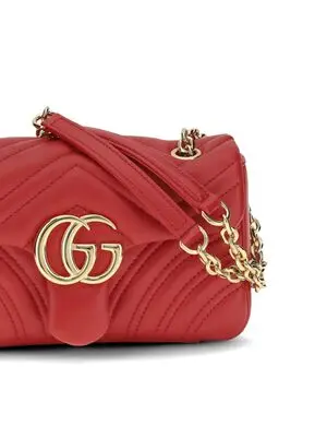 Gucci Gg Marmont Small Leather Shoulder Bag