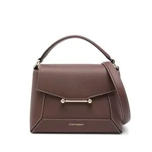 Strathberry Calf Leather Tote Bag - Brown