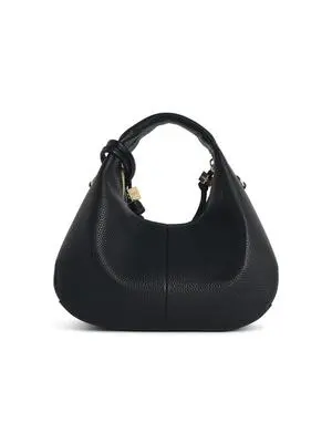 GANNI Eco Leather Mini Hobo Bag - Black