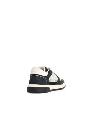 Amiri Ma Quad Debossed Classic Low Leather Blend Sneakers