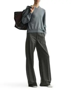 Phoebe Philo V-neck Back Wool Sweater