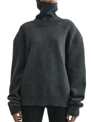 Phoebe Philo Wool And Cashmere Patched Shoulder Sweater
