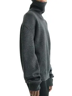Phoebe Philo Wool And Cashmere Patched Shoulder Sweater