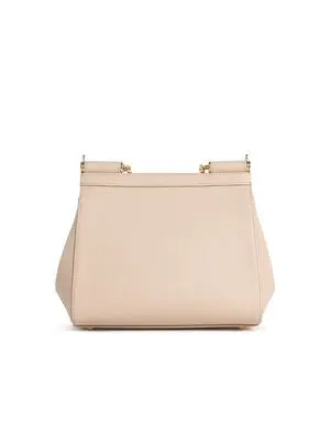 Dolce & Gabbana Small Sicily Handbag In Dauphine Calf Leather - Pink