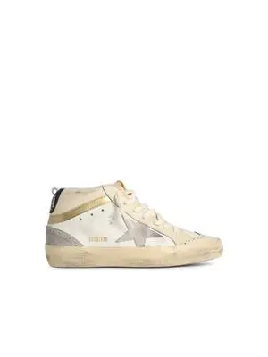 GOLDEN GOOSE Mid Star Leather Sneakers - White