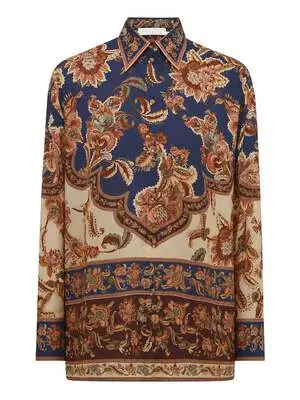 ZIMMERMANN ZIMMERMANN Aster Printed Silk Shirt