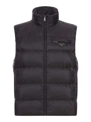 Prada Padded Feather Jacket In Re-nylon - Multicolor