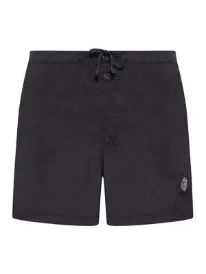 Stone Island Compass Logo Swimsuit - Black