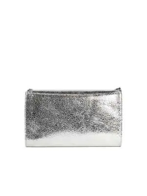 Stella McCartney Falabella Vegan Leather Wallet Bag - Silver