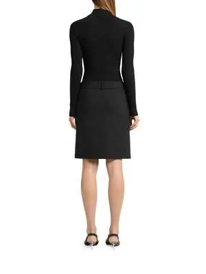 COURREGES Ribbed Sweater With Cut-out Detail