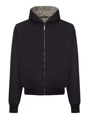 Gucci Reversible Zip-up Jacket In Cotton Fabric - Multicolor