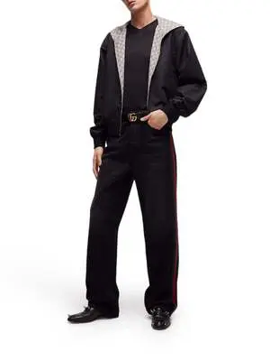 Gucci Reversible Zip-up Jacket In Cotton Fabric