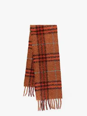 Burberry Wool Blend And Alpaca Boucle Scarf - Multicolor