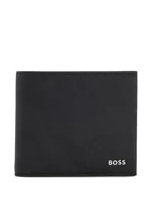 BOSS Logo-plaque Bifold Wallet - Black