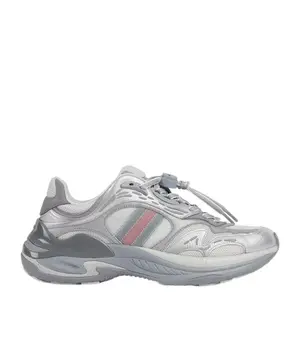 Gucci Gucci 2.0 Sneakers With GG Trim Silver