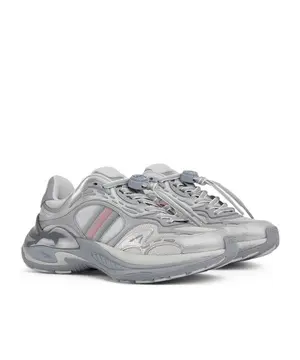 Gucci 2.0 Sneakers With Gg Trim - Silver