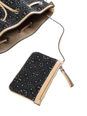 Tory Burch Drawstring Pattern Bucket Bag