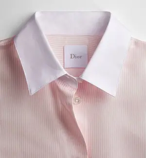 Dior Embroidered Blouse With Mother-of-pearl Buttons