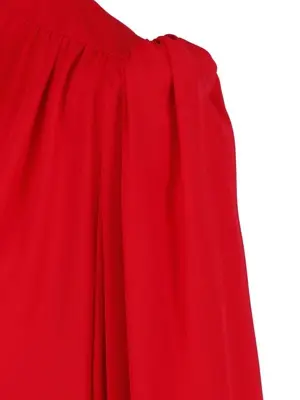 Valentino Garavani V-neck Blouse With Bow Detail - Red