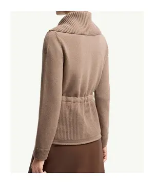 Moncler Wool Cashmere Blend Padded Zip-up Cardigan