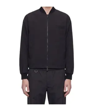 Herno Perforated-panel Bomber Jacket - Black