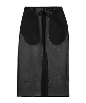 Simone Rocha Bow-decorated Midi Skirt - Black
