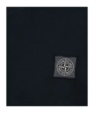 Stone Island Logo Patch Cotton T-shirt