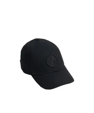 Stone Island Logo Cotton Baseball Cap
