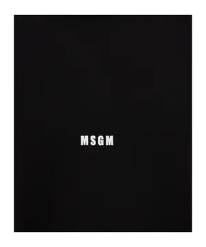 MSGM Logo Long Sleeve Cotton T-shirt
