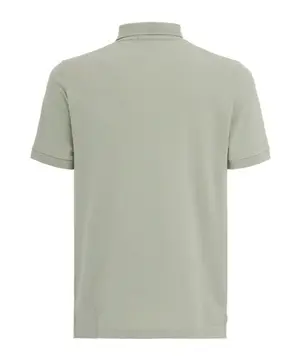 Stone Island Logo Patch Cotton Polo Shirt