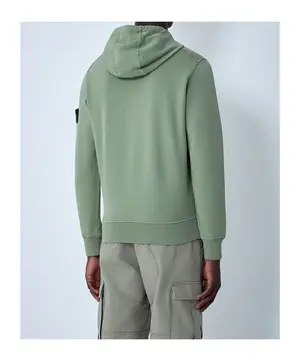 Stone Island Logo Motif Hooded Sweatshirt